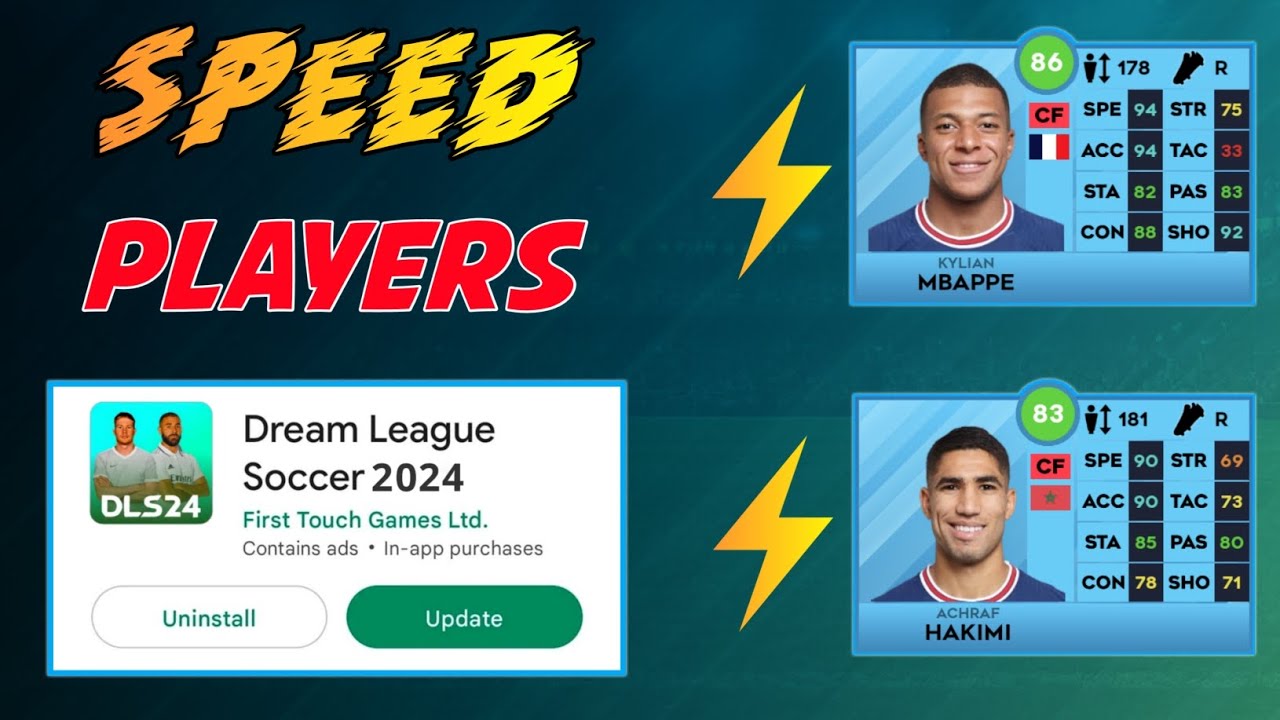 DLS 23 | TOP 10 FASTEST LEGENDARY PLAYERS | DREAM LEAGUE SOCCER - YouTube