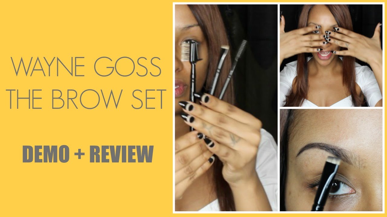 Wayne Goss The Brow Brush Set | Demo + Review - YouTube