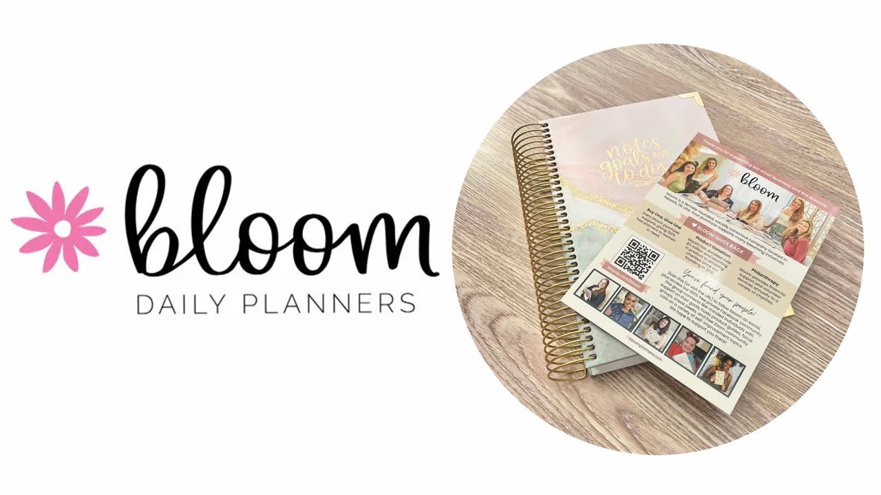 Bloom Planners | Undated Daily To Do List Planner - YouTube