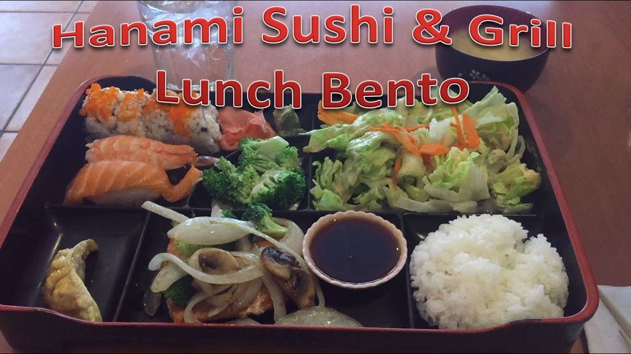 Hanami Sushi & Grill Lunch Bento Review - YouTube