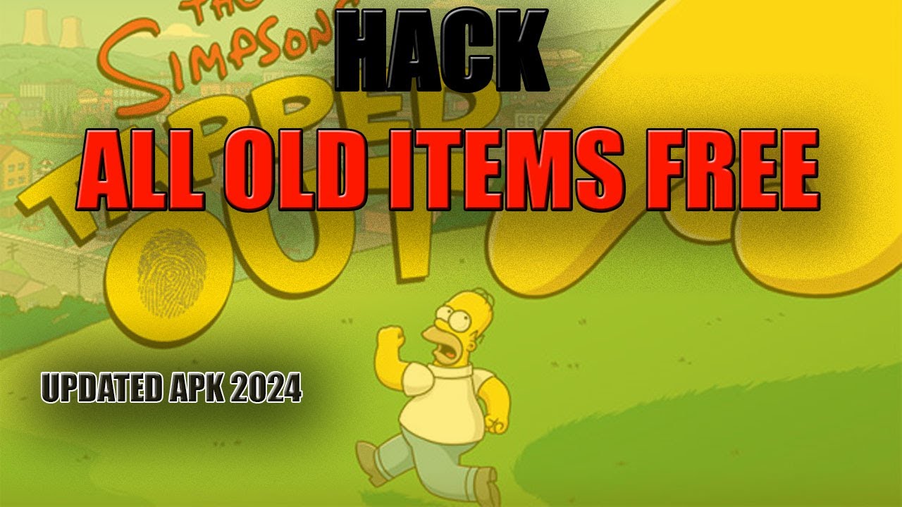 The Simpsons Tapped Out HACK - ALL OLD ITEMS FREE 2024 - YouTube