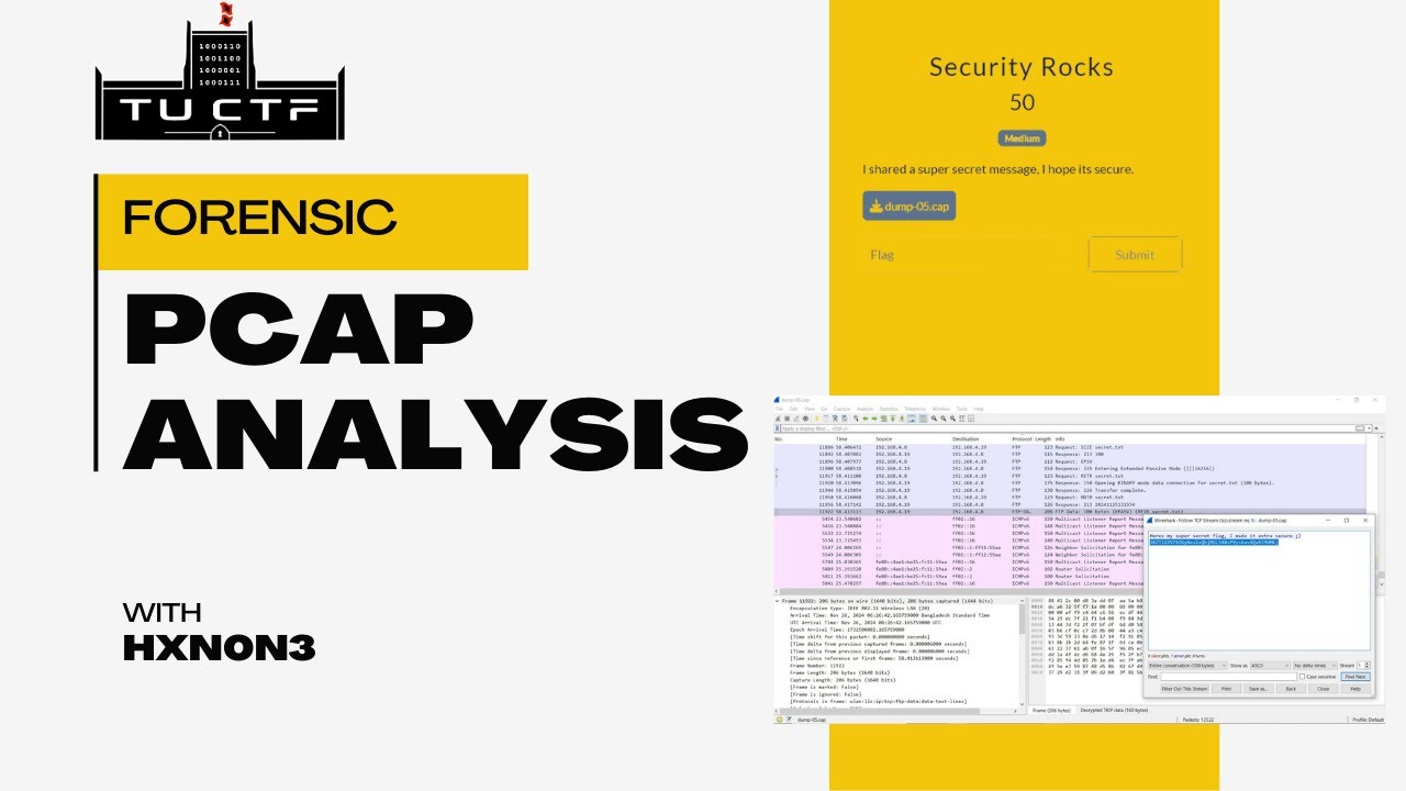 TUCTF forensic securityrocks wifi aircrack decrypt key ieee.802.11 ...