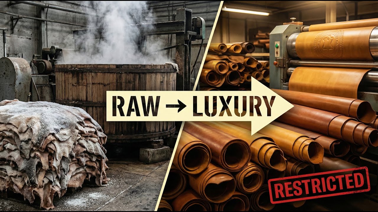 Inside the Secret Factory That Turns Raw Hides Into Luxury Leather ...