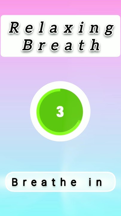Relaxing Breath|Reduce anxiety #excercise#relaxation#meditation# ...