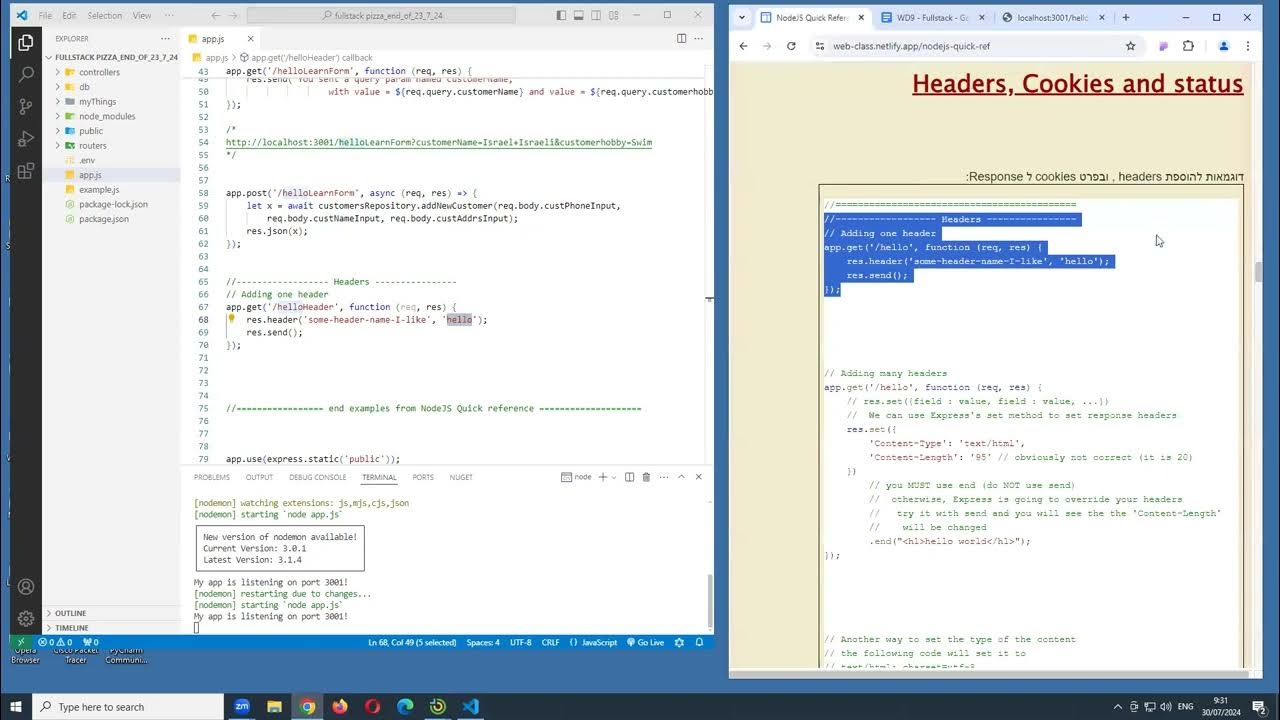 Advanced NodeJS Headers Cookies JWT - YouTube