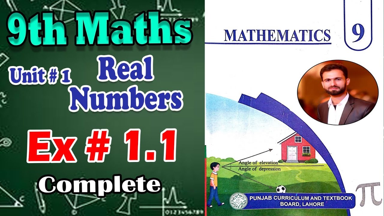 9th Class Maths|| New Book(PTB)2025|| Chapter 1 Exercise 1.1(Complete ...