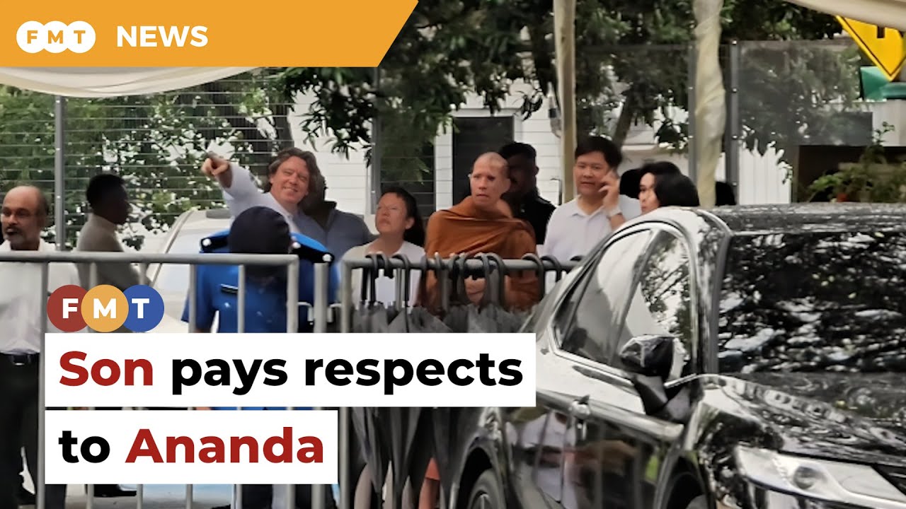 Ananda Krishnan’s son attends wake service - YouTube