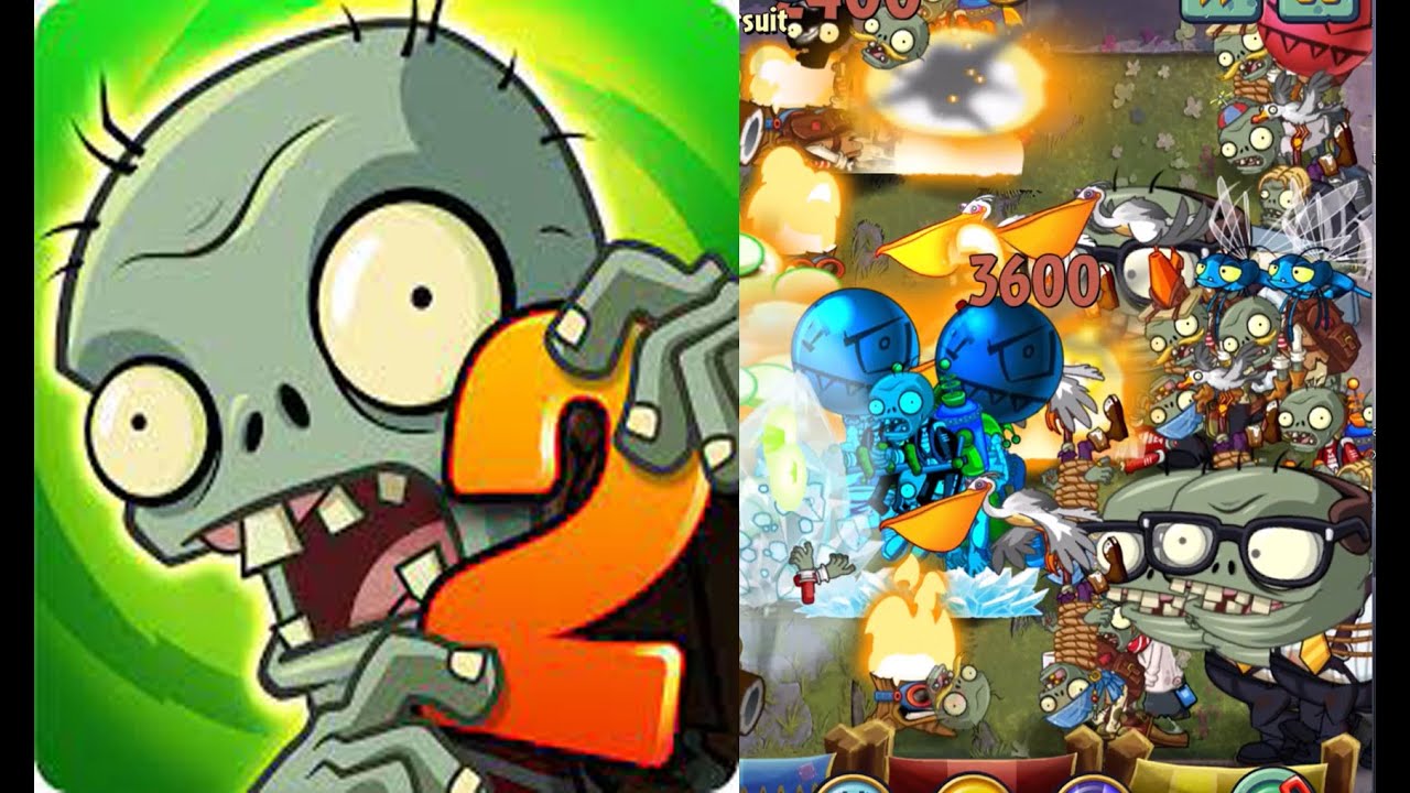 Threepeater vs Snow Pea vs Zombies - Plants vs Zombies 2 - YouTube
