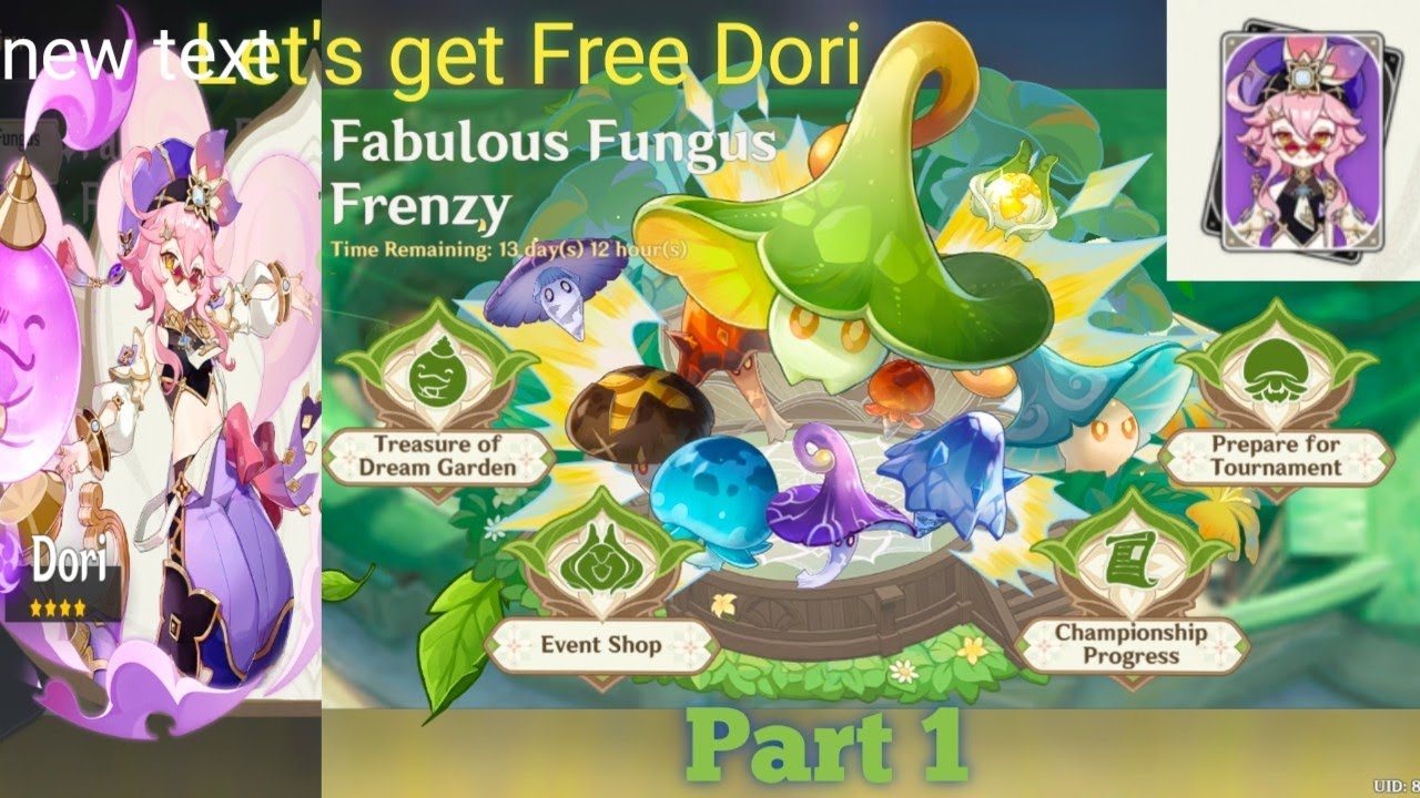 Fabulous Fungus Frenzy Quest | Genshin Impact | Hunt for Dori | # ...