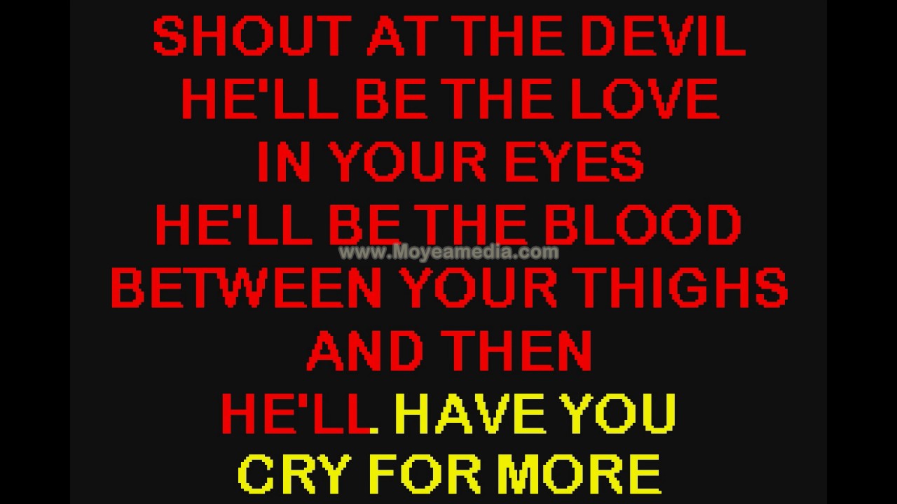 Shout At The Devil Motley Crue HD Karaoke PK00453 - YouTube