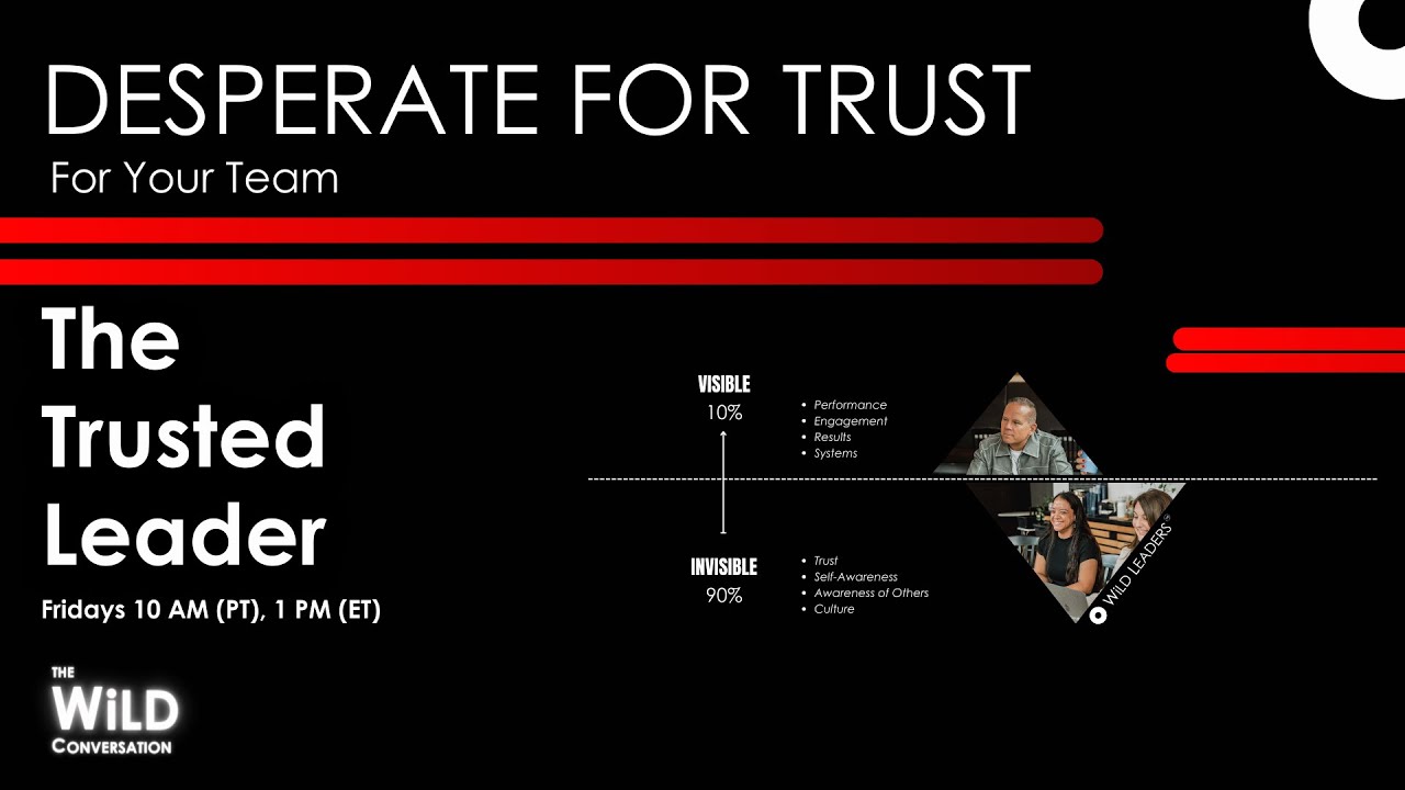 The Trusted Leader | Desperate For Trust | The WiLD Conversation - YouTube