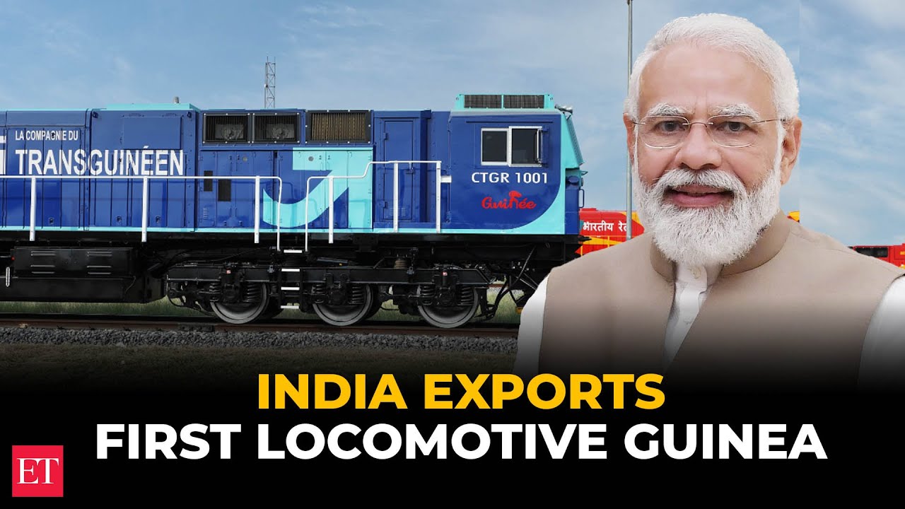 PM Modi flags off first 'Make in India' Locomotive export to Guinea ...