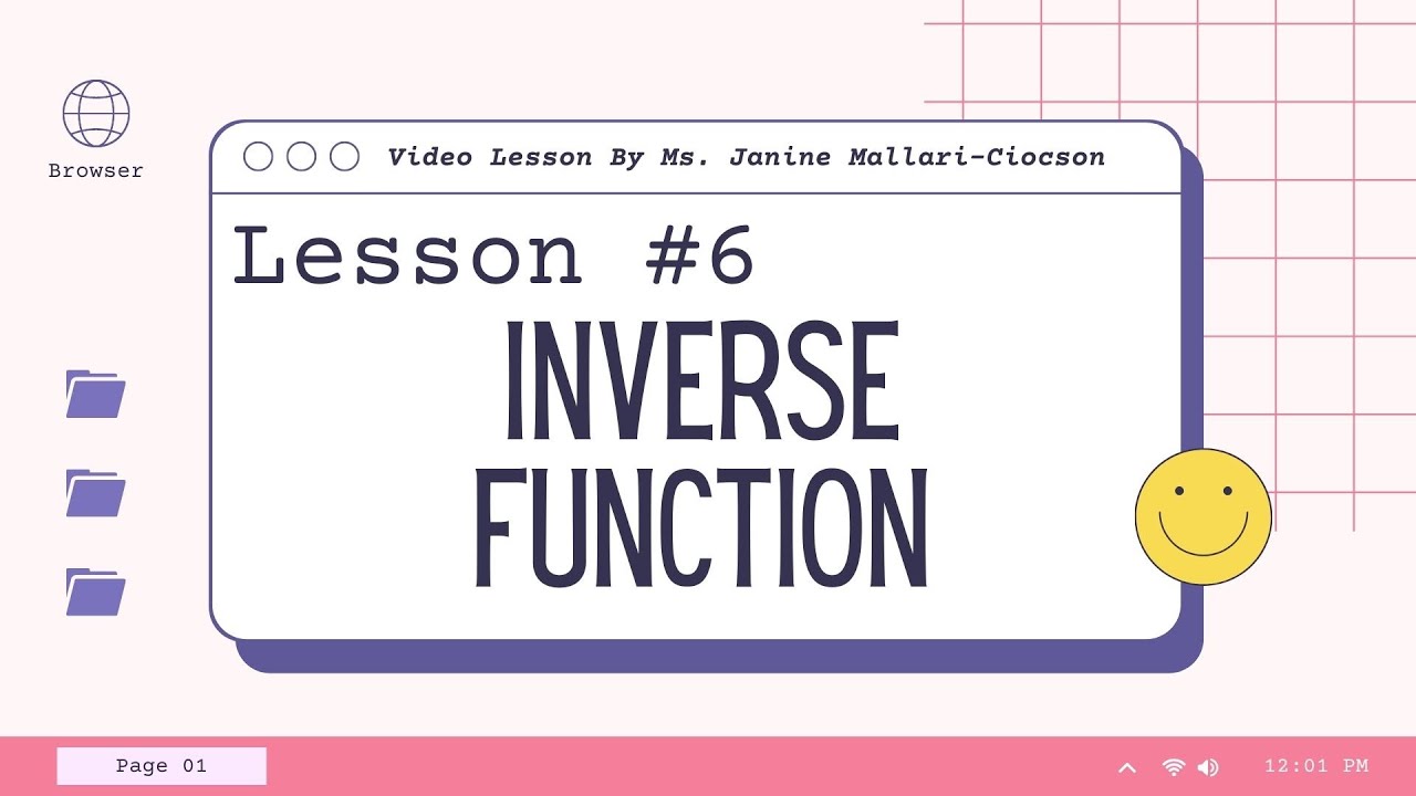 LESSON #6 || Inverse Function - YouTube