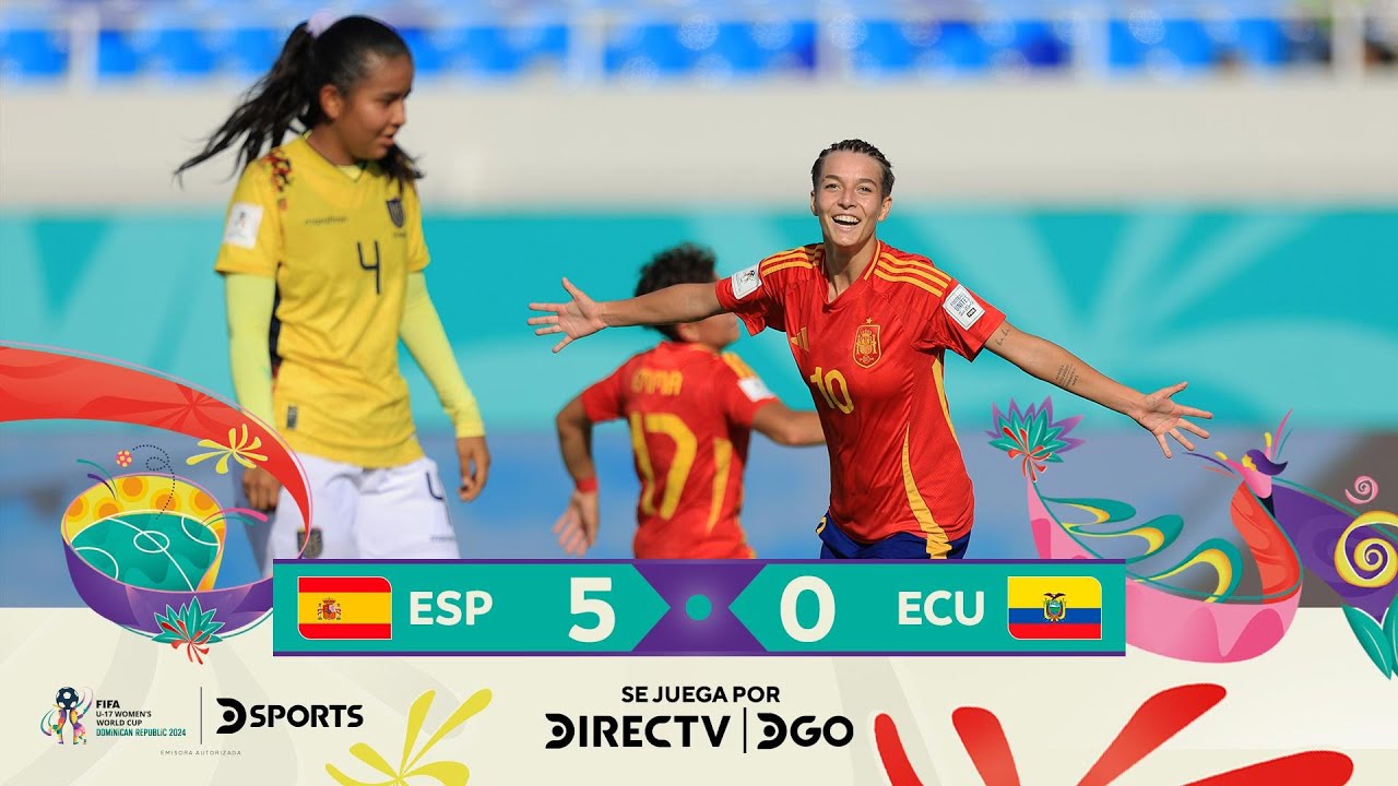 ¡#ECUADOR FUE ELIMINADA por la VIGENTE CAMPEONA #ESPAÑA! | España 5–0 ...
