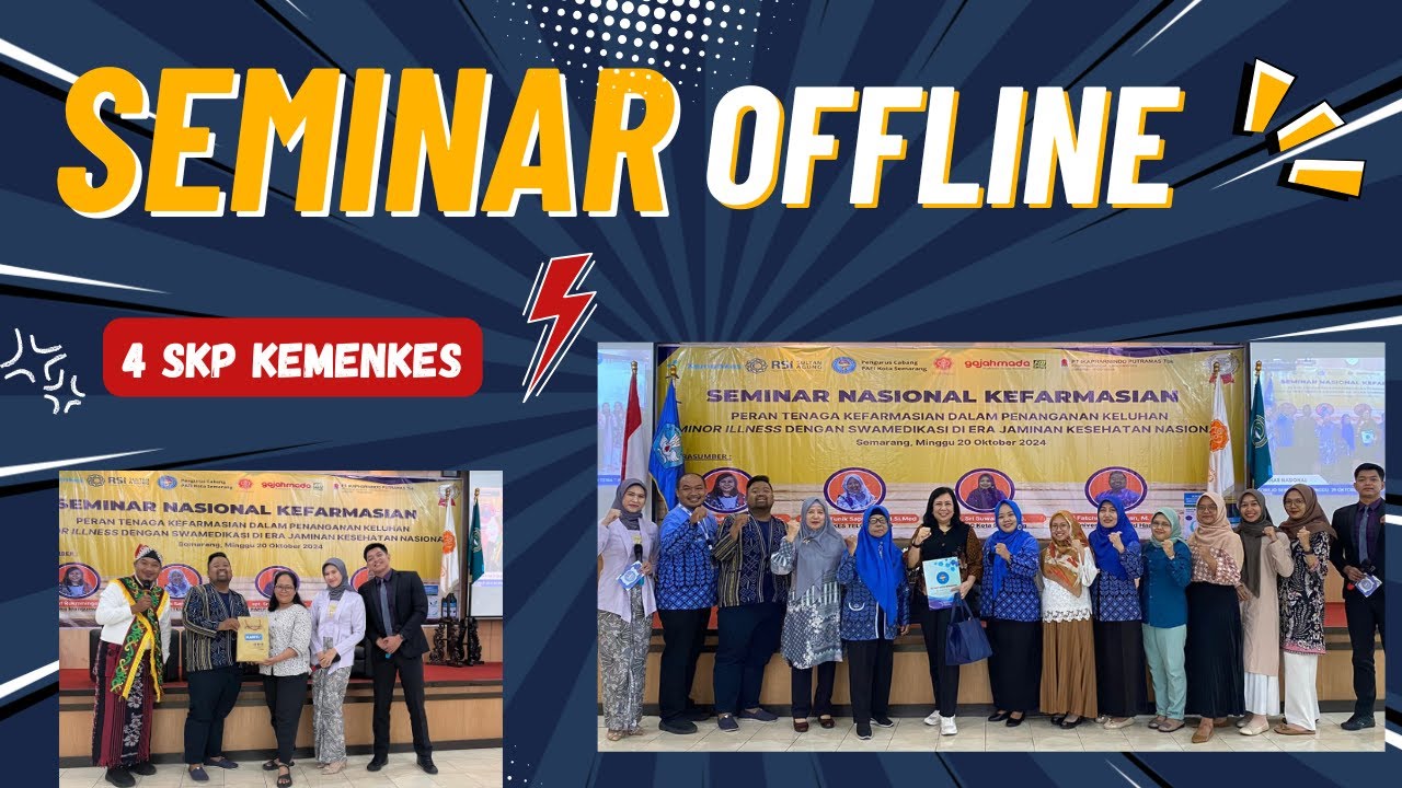 AKHIRNYA SEMINAR OFFLINE , 4 SKP KEMENKES ! - YouTube