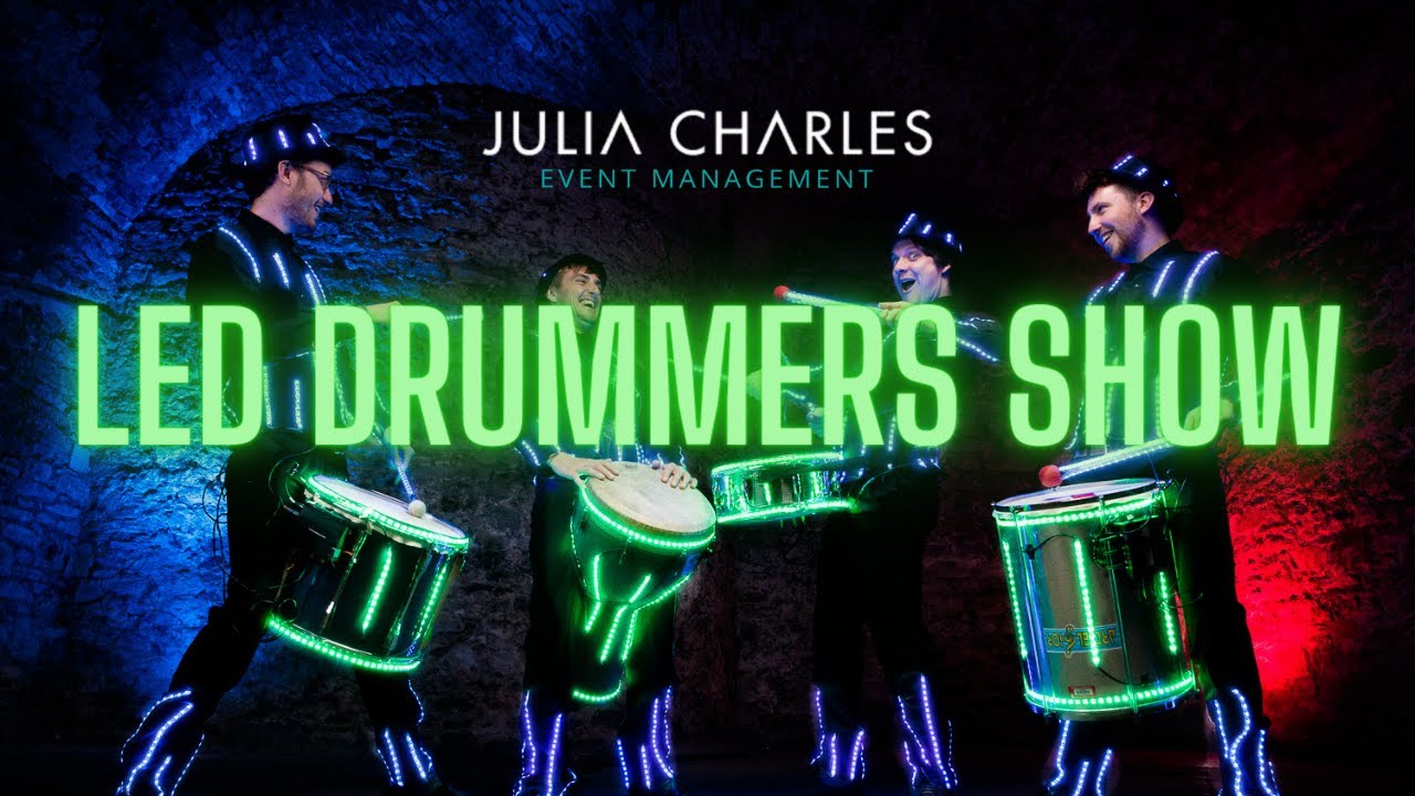 LED Drummers Show | LED Musicians - YouTube