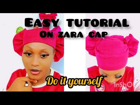 Tutorials on how to tie Zara cap - YouTube