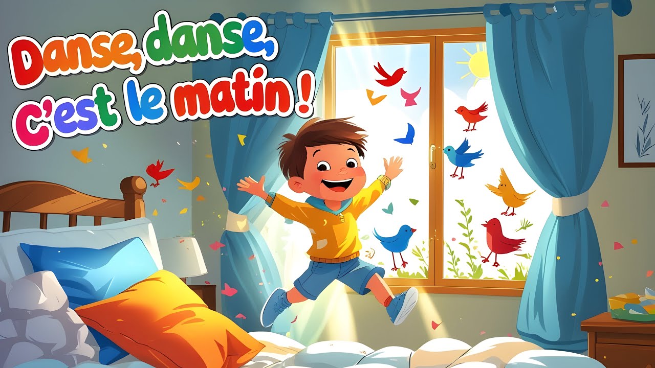 **La Danse du Matin - Chanson pour Enfants 🌞 Routine Matinale en ...