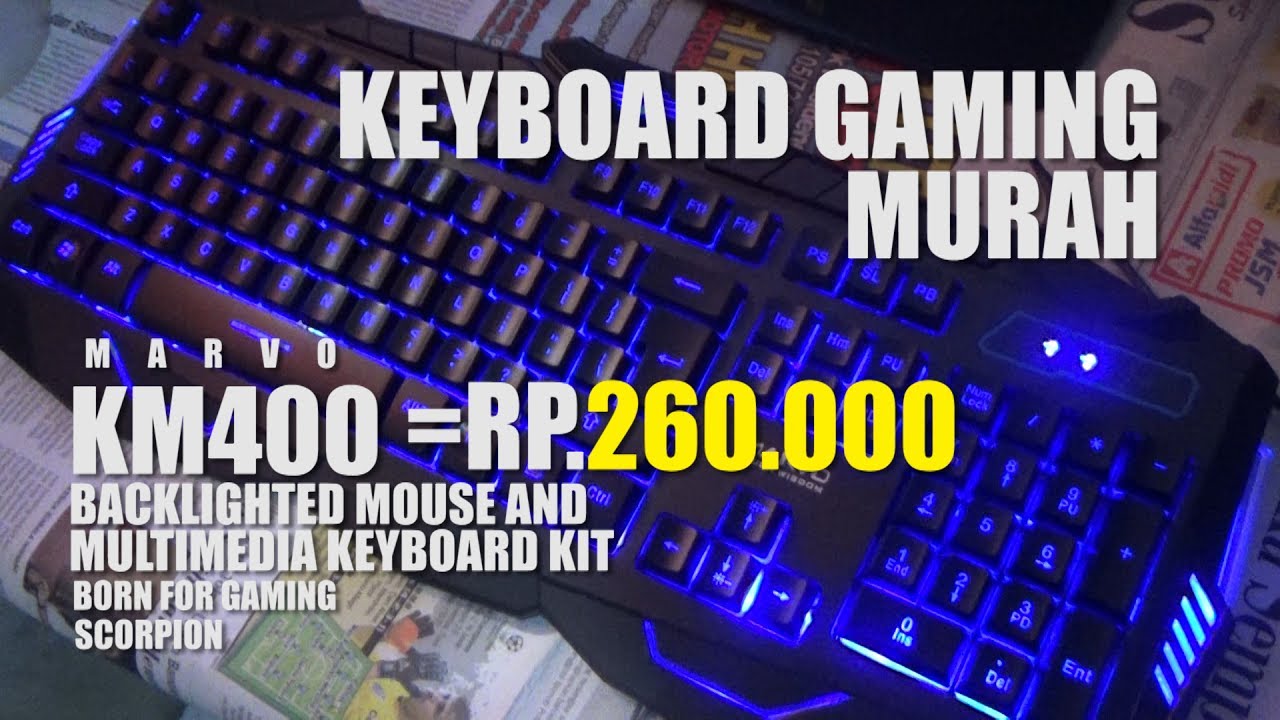 MARVO K400 Keyboard Gaming Termurah - YouTube