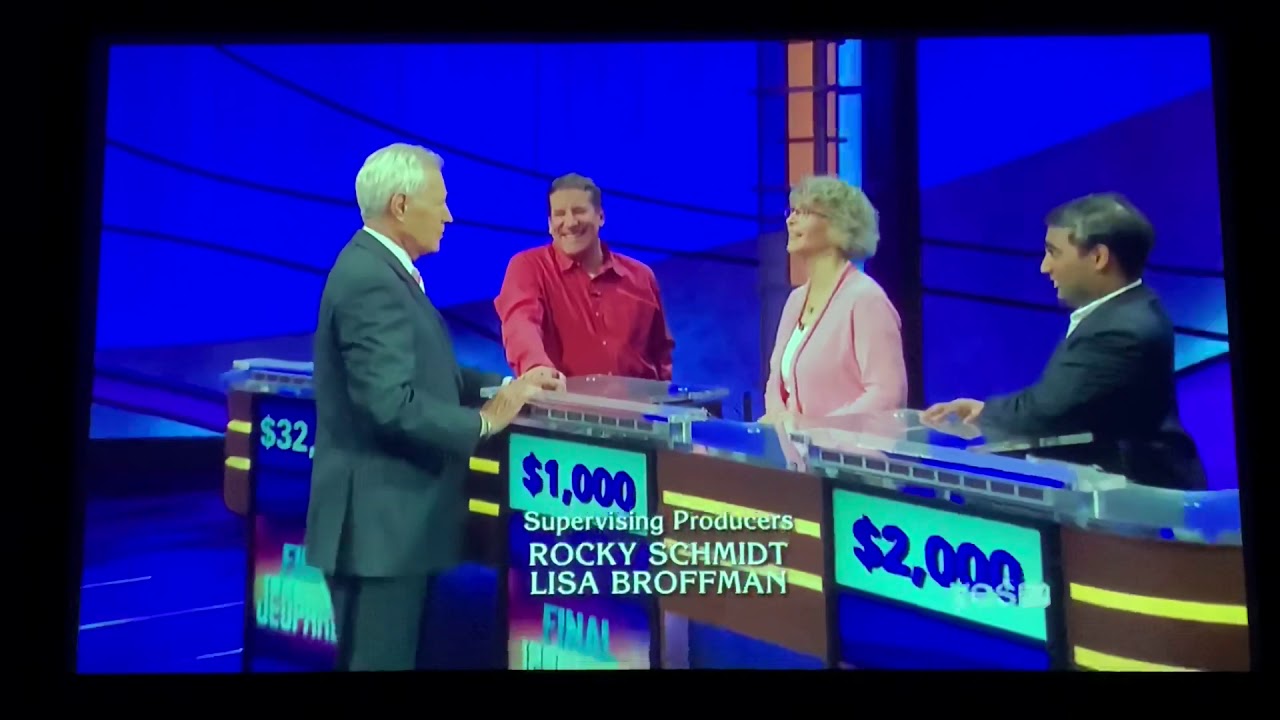 Jeopardy short end credit roll, Rob Worman Day 3 (2/16/18) - YouTube