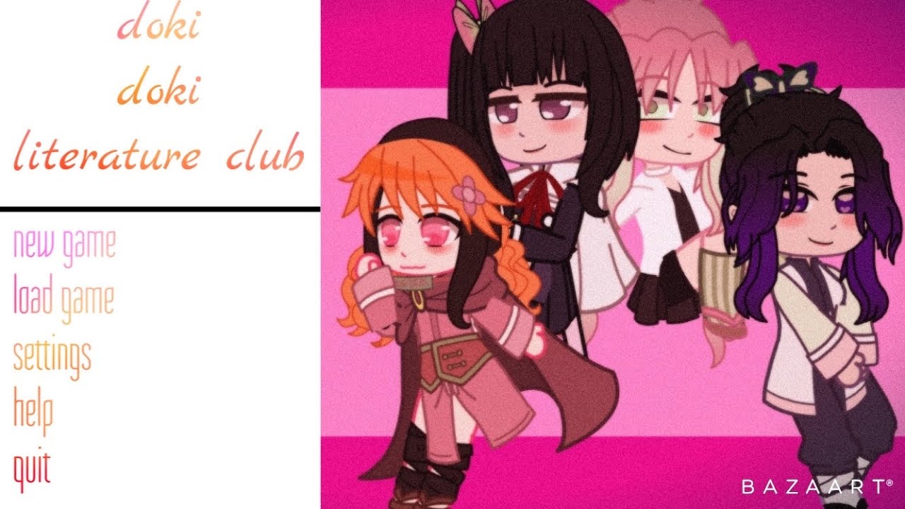 doki doki literature club // demon slayer version - YouTube