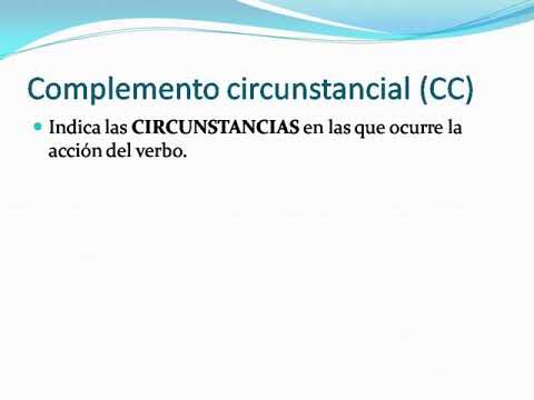 Complemento circunstancial. 6º Educación Primaria - YouTube