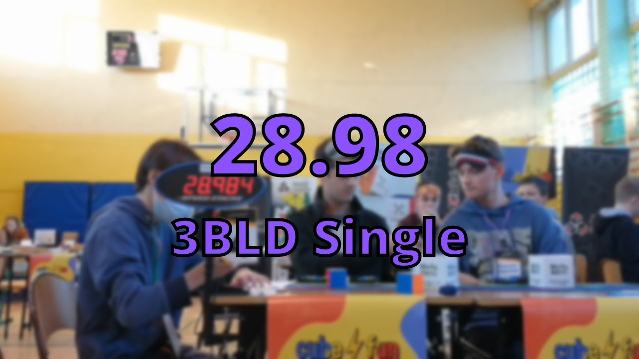 28.98 3BLD Official Single - LLS IV Świdnik 2021 - YouTube