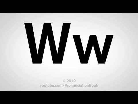 Basic English: How to Pronounce the Letter W