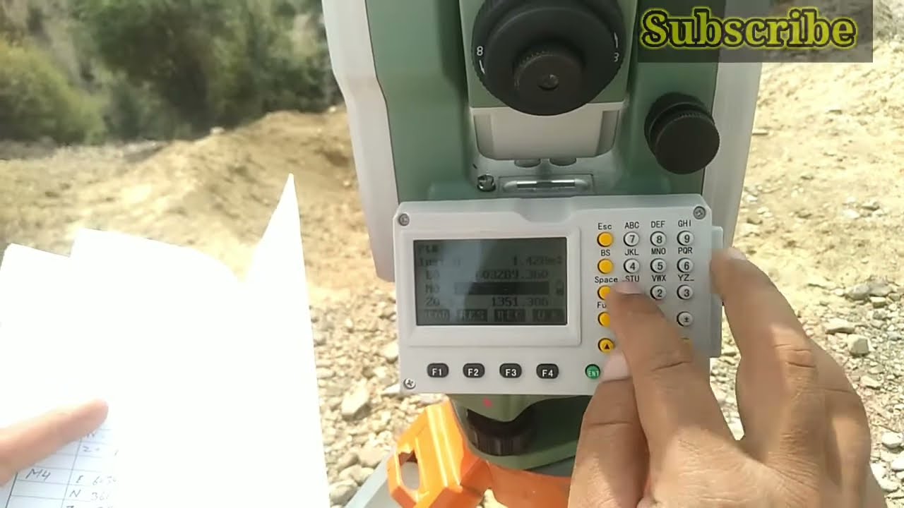 FoiF RTS 102 total station || Back sight method || How to do Back sight ...