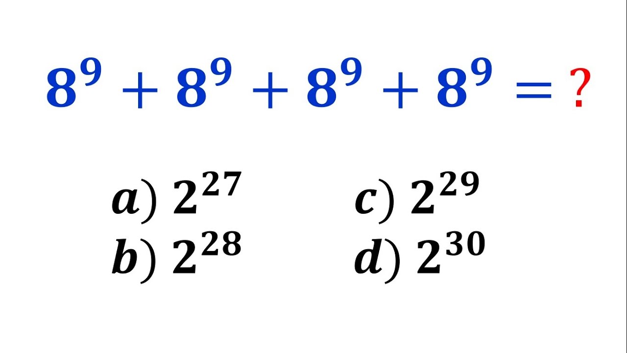 Um linda soma de Potências ! - YouTube