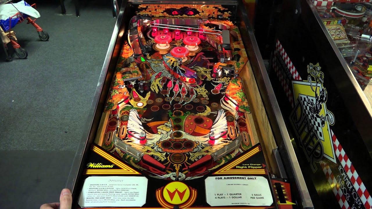 Sorcerer (Williams, 1985) Flipper Pinball - YouTube