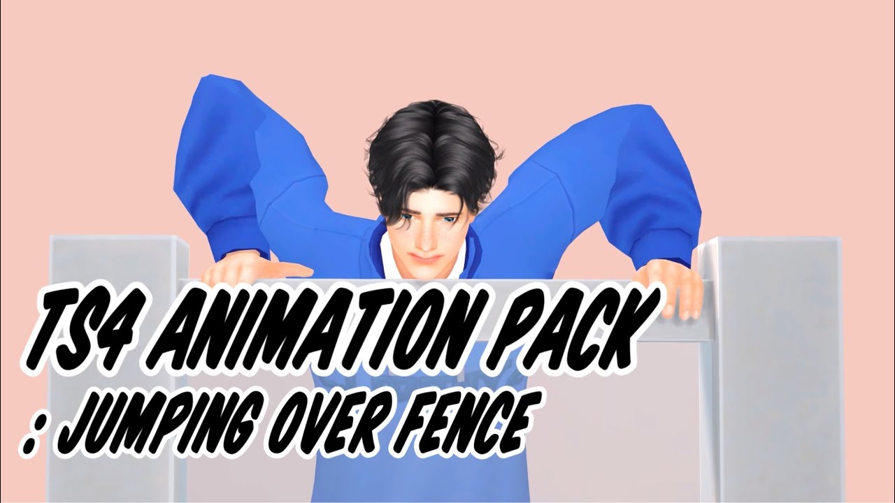 [The Sims 4] Jumping Over Fence (DOWNLOAD)ㅣ심즈4 애니메이션 포즈 - YouTube