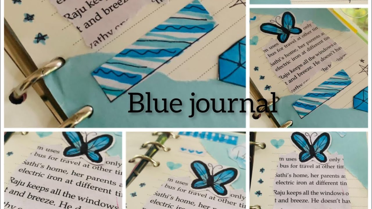 Blue journal 💙/#journal/cute blue journal💙/cute - YouTube
