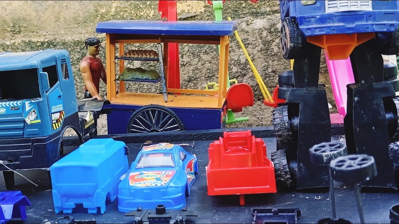 mengumpulkan dan merakit mobil trek pasir mobil moster damkar mobil ...