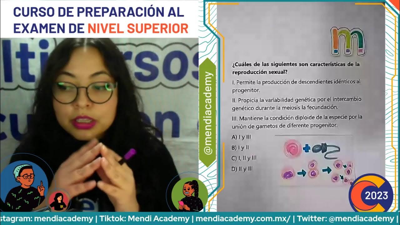 Guía UNAM 2023. Biología. Preguntas y respuestas reales. Nivel Superior - YouTube