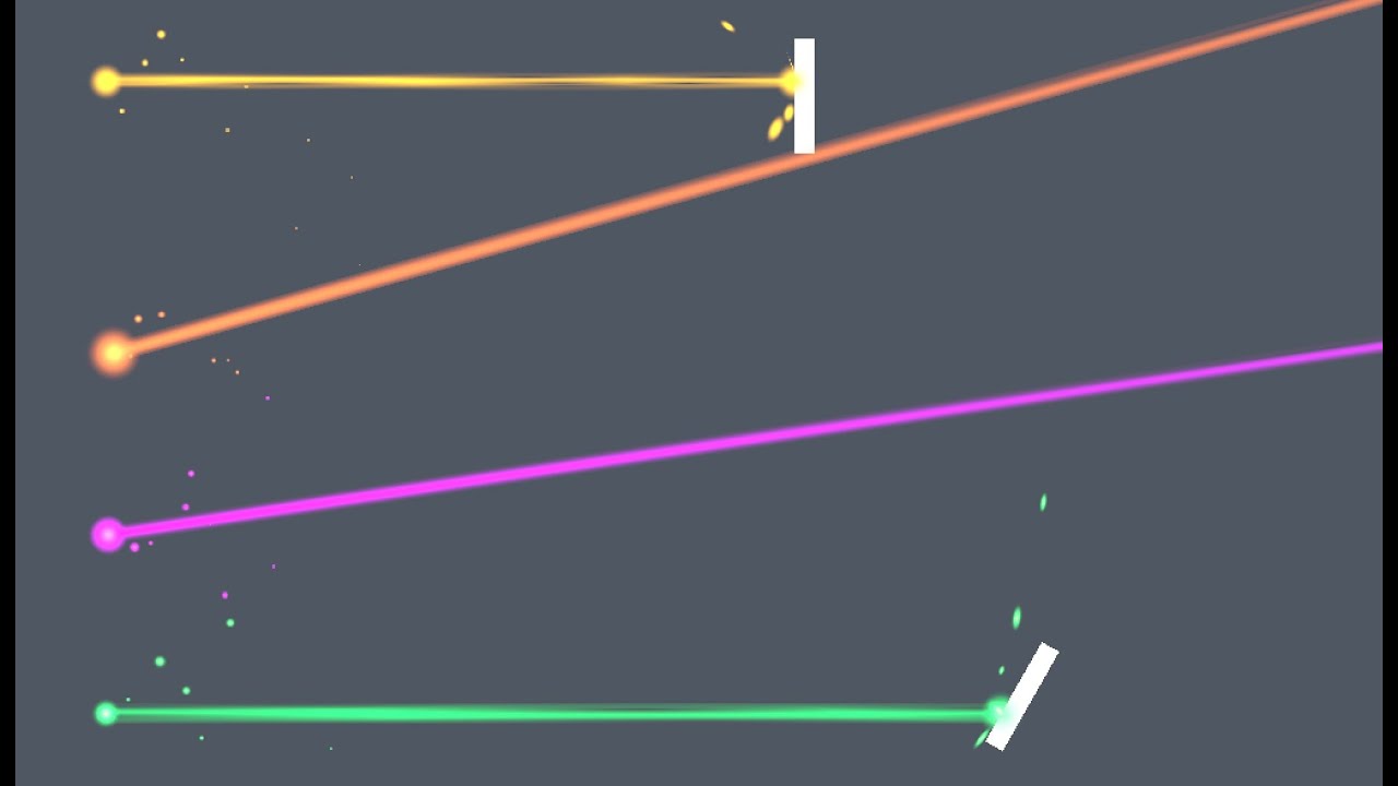 Unity 2D激光光束效果特效制作Laser Ray Effect - YouTube