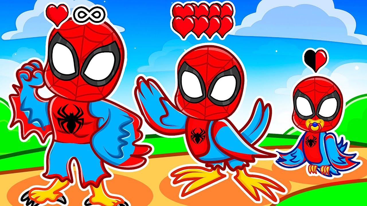 BIRTH to SPIDERMAN BIRD in Roblox Bird Family! - YouTube