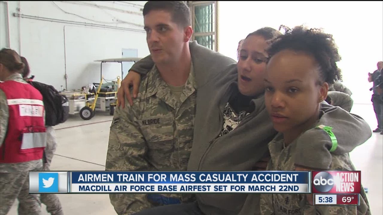 Airmen train for MacDill Air Force Base festival - YouTube