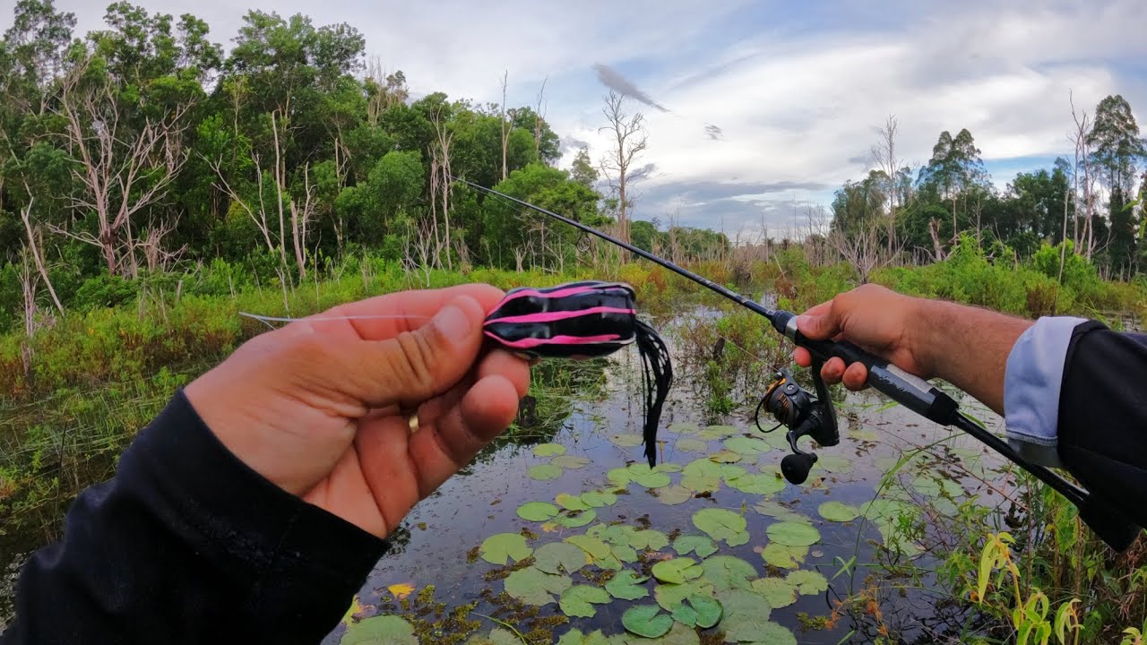 Pescaria com Frog no ultralight - Testei a isca MONSTER FROG da ...
