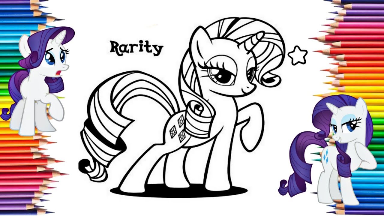Rarity cartoon coloring page,My little pony cartoon drawing coloring ...