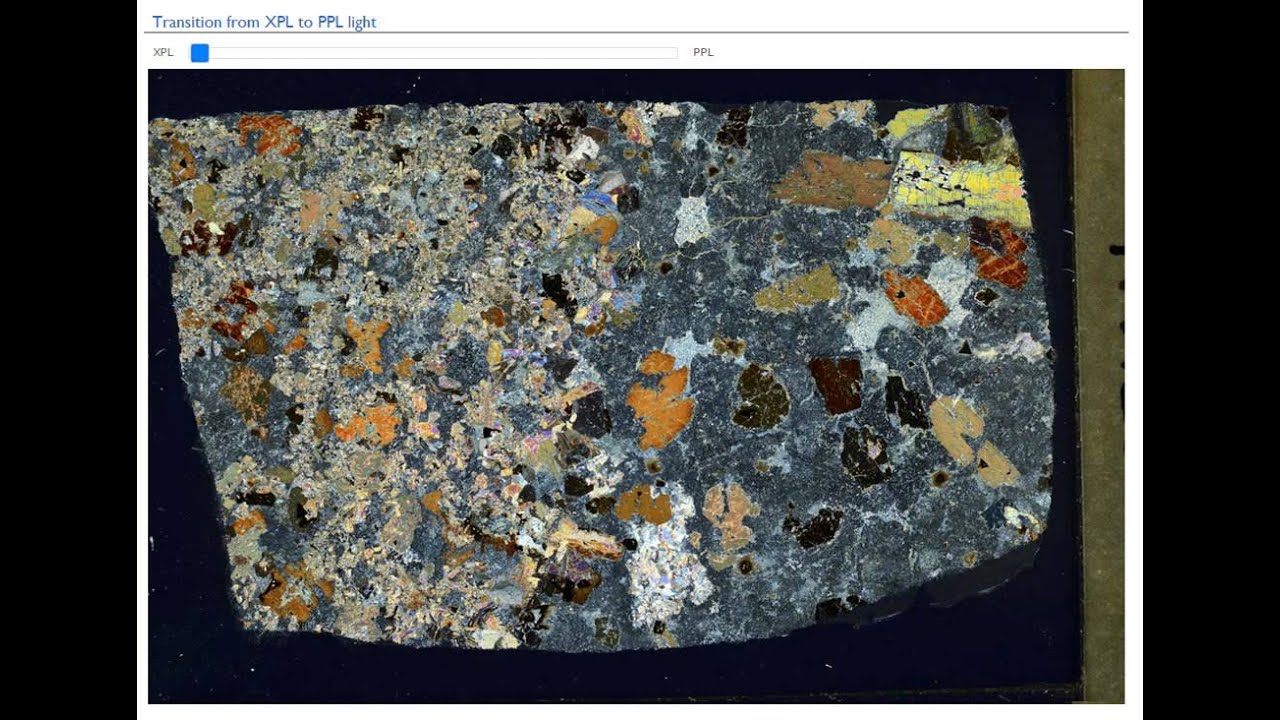 BGS Rock thin section Collection number N10562 - YouTube