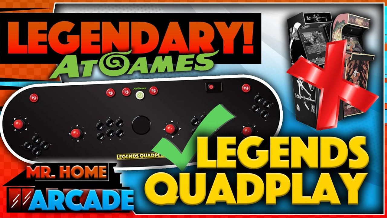 AtGames Legends QuadPlay FULL REVIEW | This Arcade System Just ROCKED ...