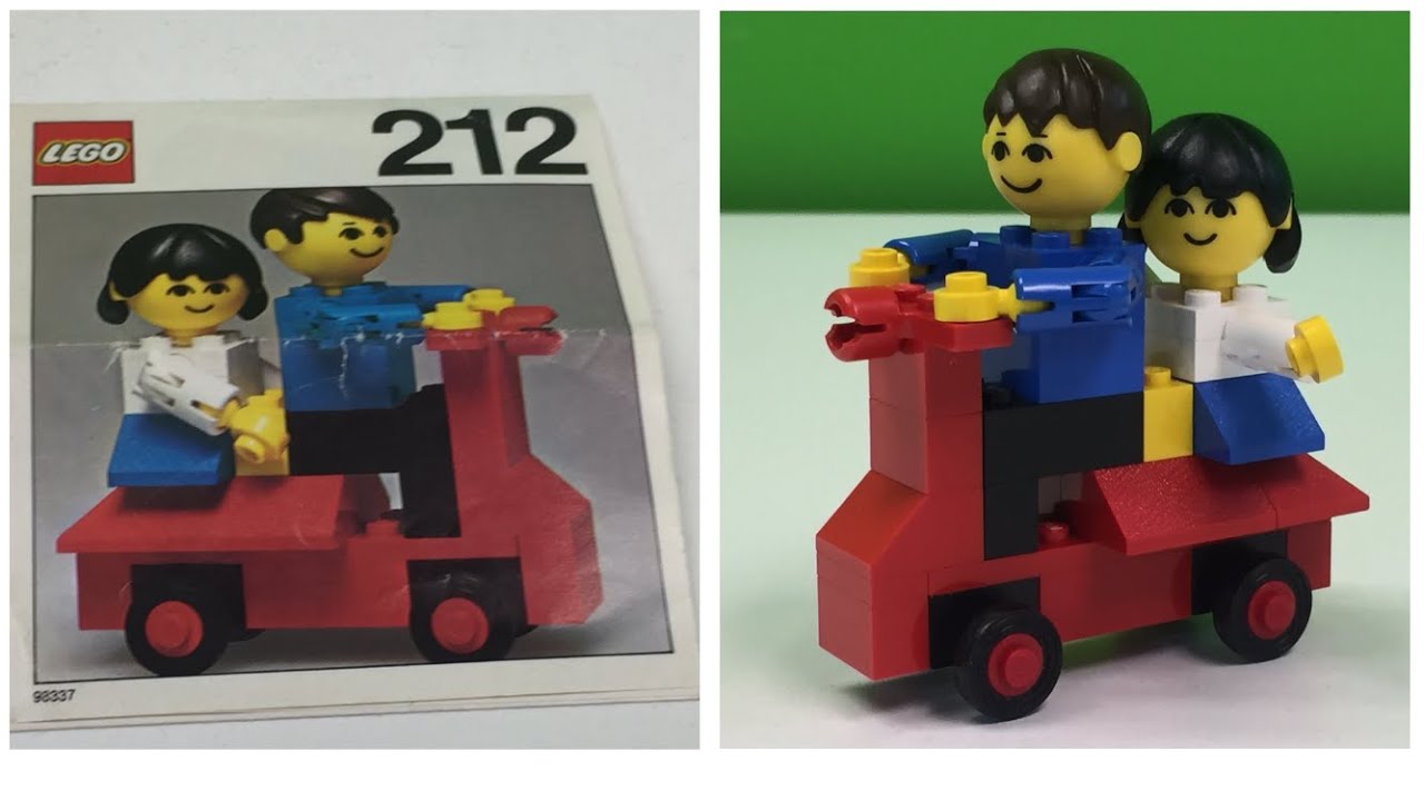 LEGO set 212 Scooter from 1976 Maxifigure - YouTube