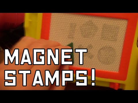 Fridge magnet to magnet stamps - YouTube