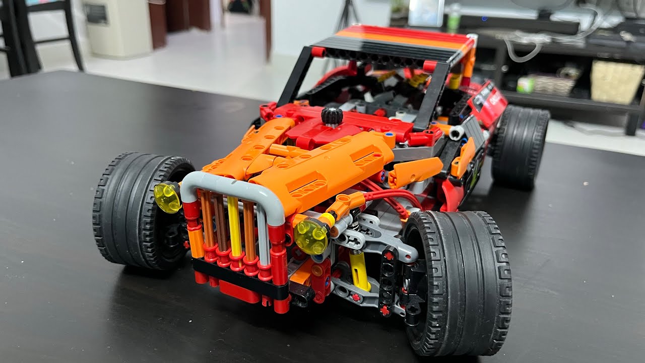 Lego Open Wheel Racing Car moc with gearbox - YouTube