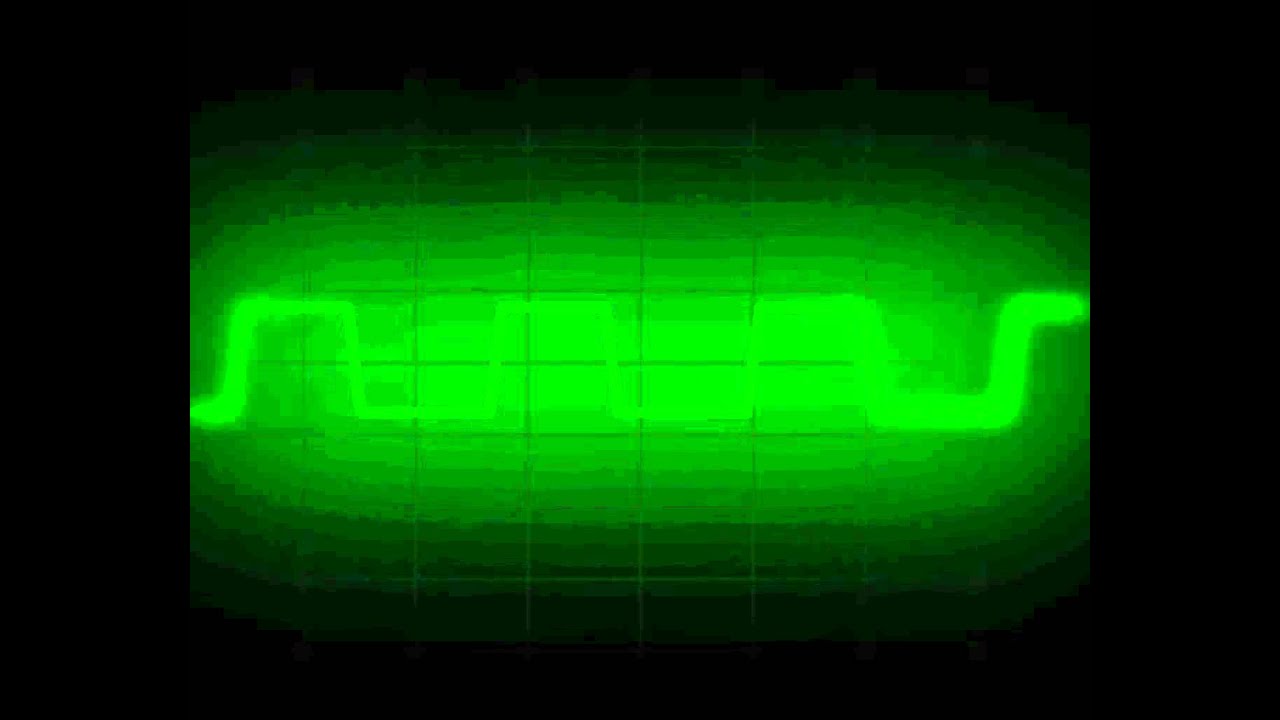 Oscilloscope Square Wave Animation - YouTube