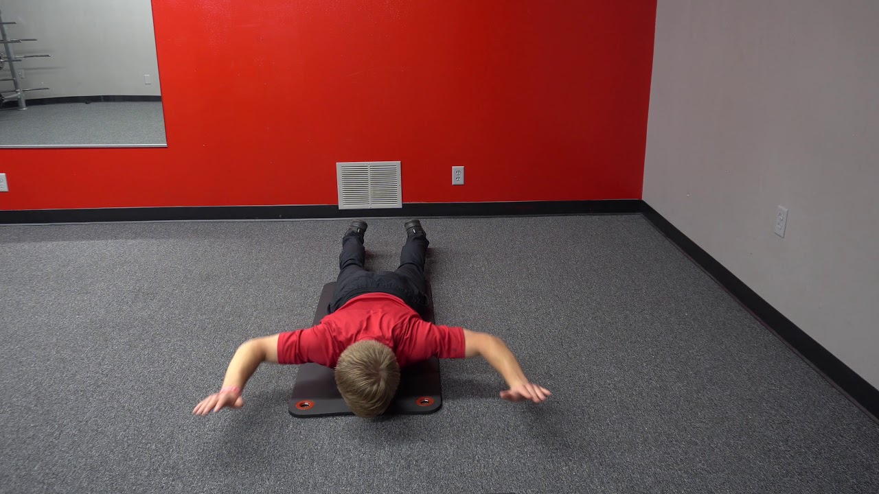 Prone Shoulder Mobility Press - YouTube