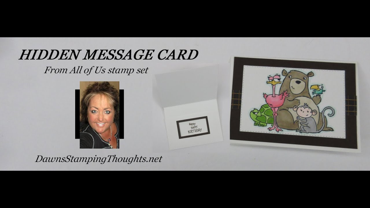 HIDDEN MESSAGE CARD From All of Us - YouTube