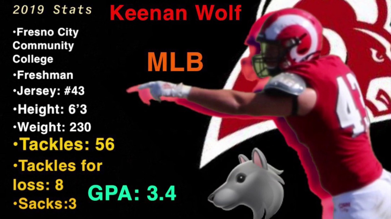 | Keenan Wolf | Fresno City College • Freshman • 3.4 GPA • MLB • 🐺 ...