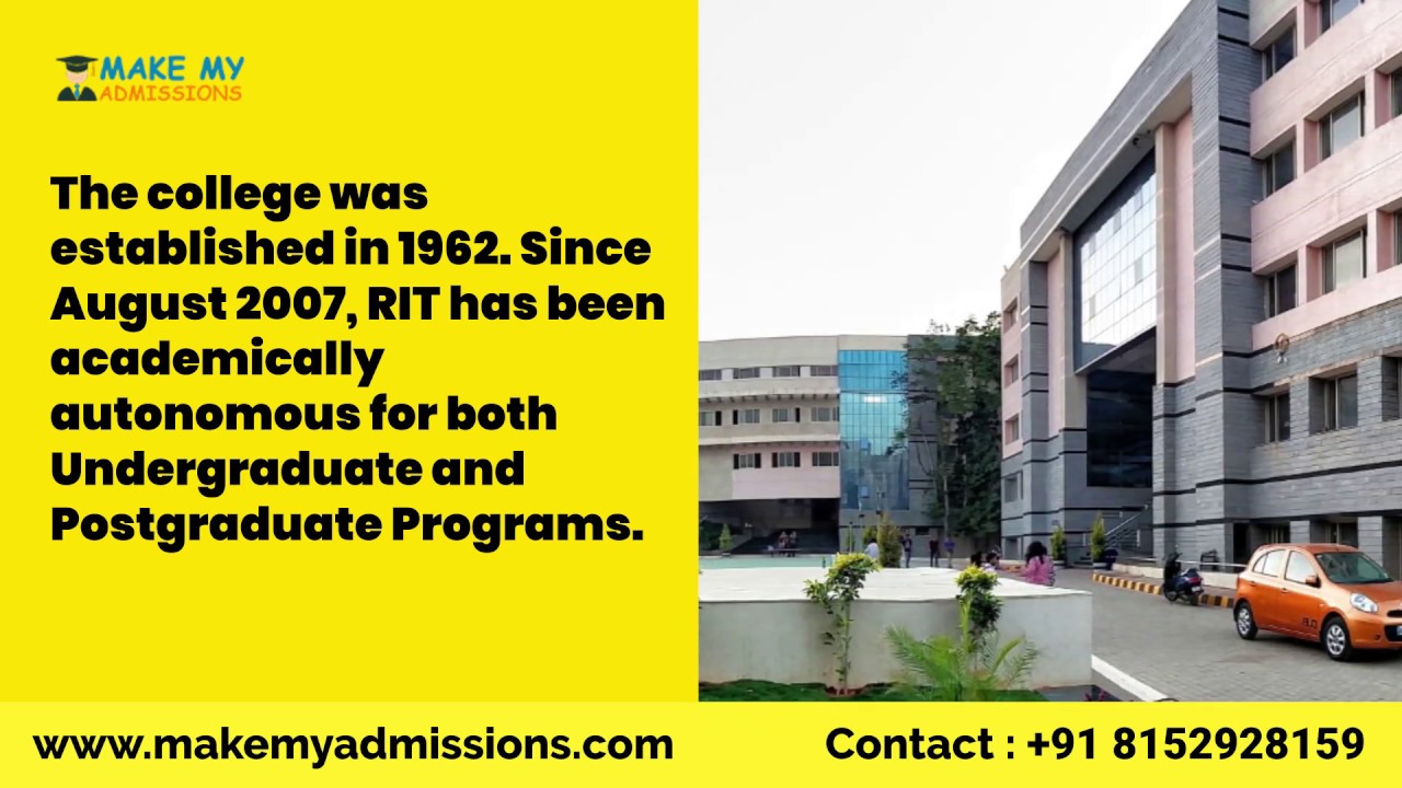 M S Ramaiah Institute of Technology - YouTube